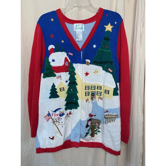 Quacker Factory | Sweaters | 200s Quacker Factory Patriotic Christmas ...